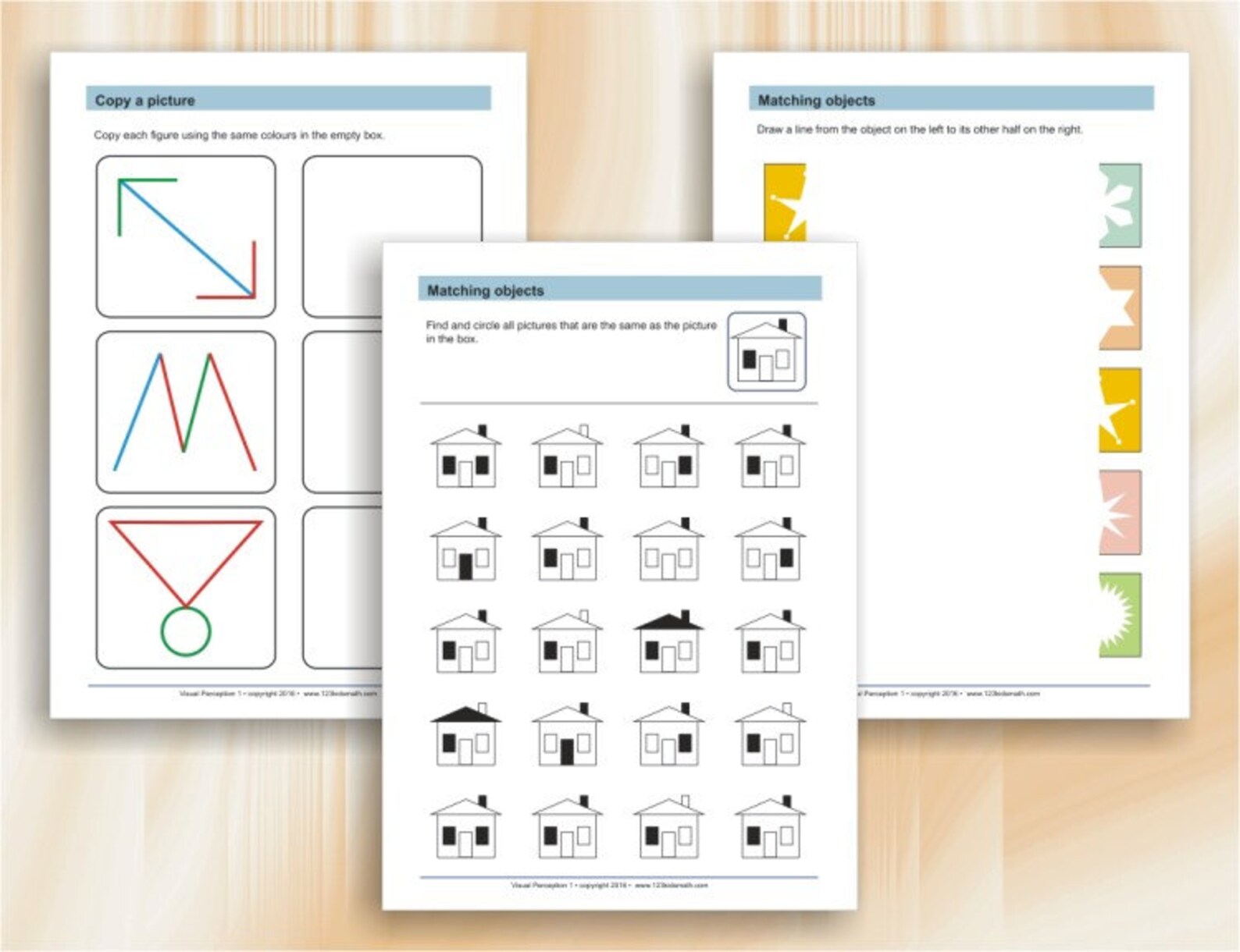 Visual Perception Activities | 40 Printable Worksheets |download ...