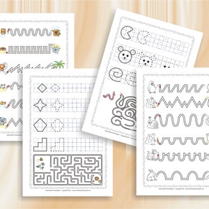 Visual Motor Worksheets - Exercises to Improve Fine Motor and Visuo ...