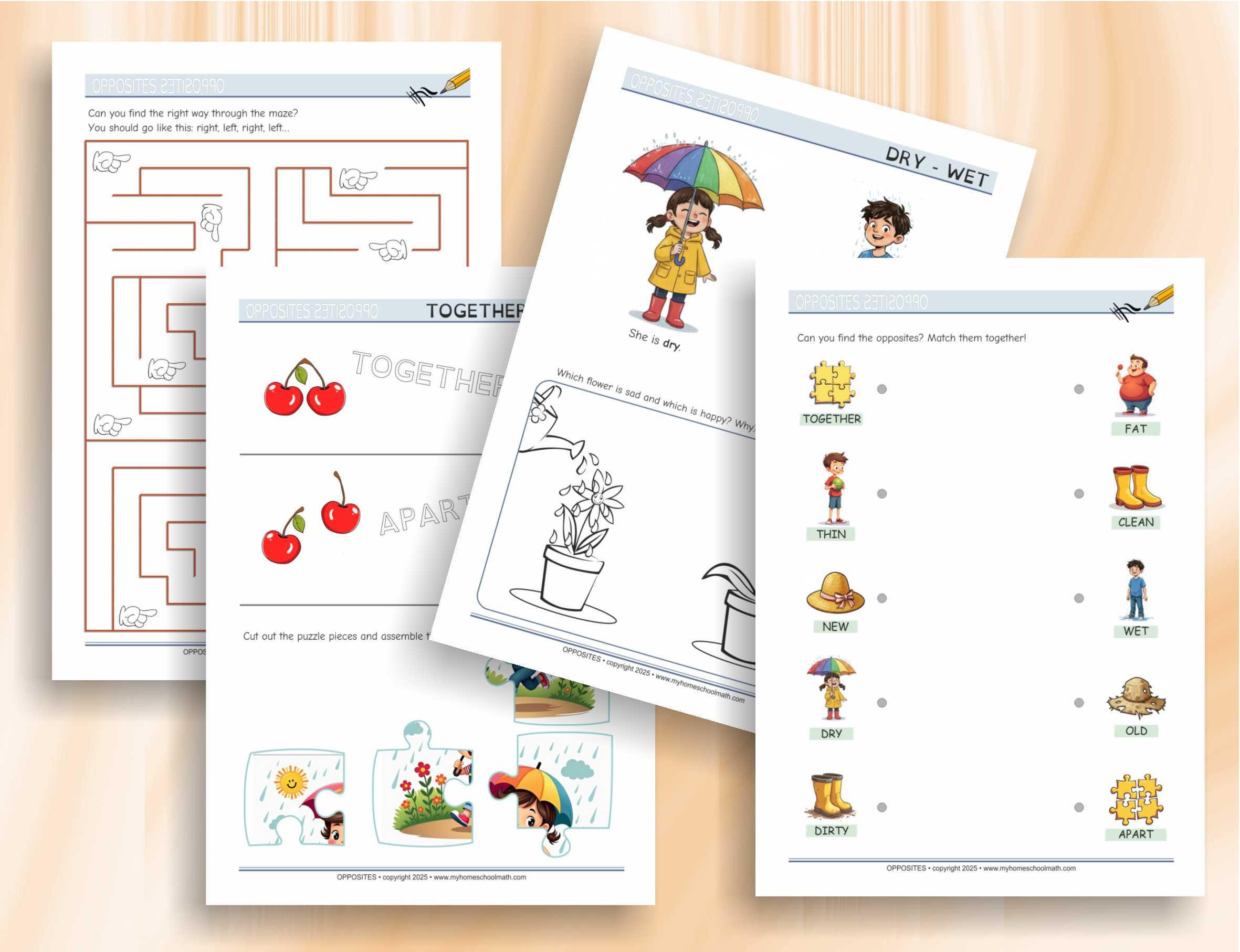 Opposites - Learning Opposites for Preschool & Kindergarten - 52 ...