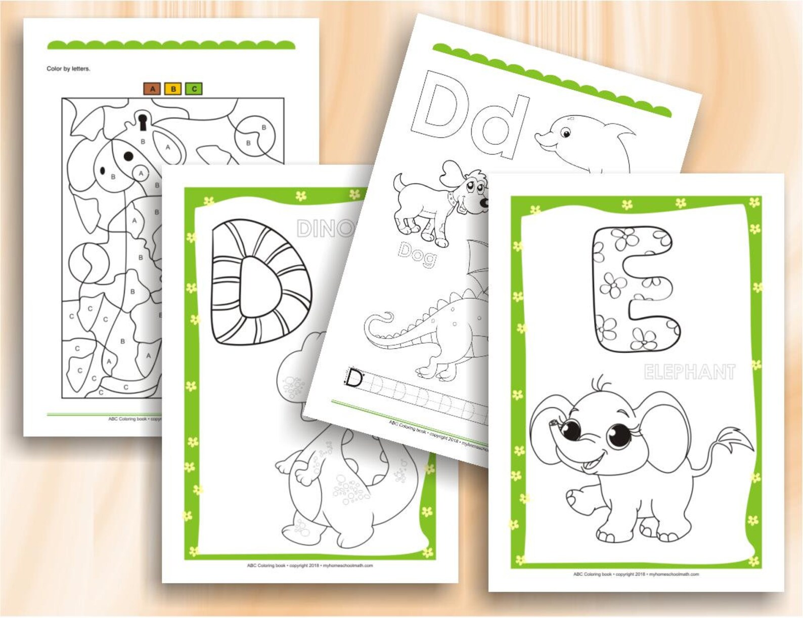 ABC Coloring Book - Alphabet Coloring Pages for Preschool and ...