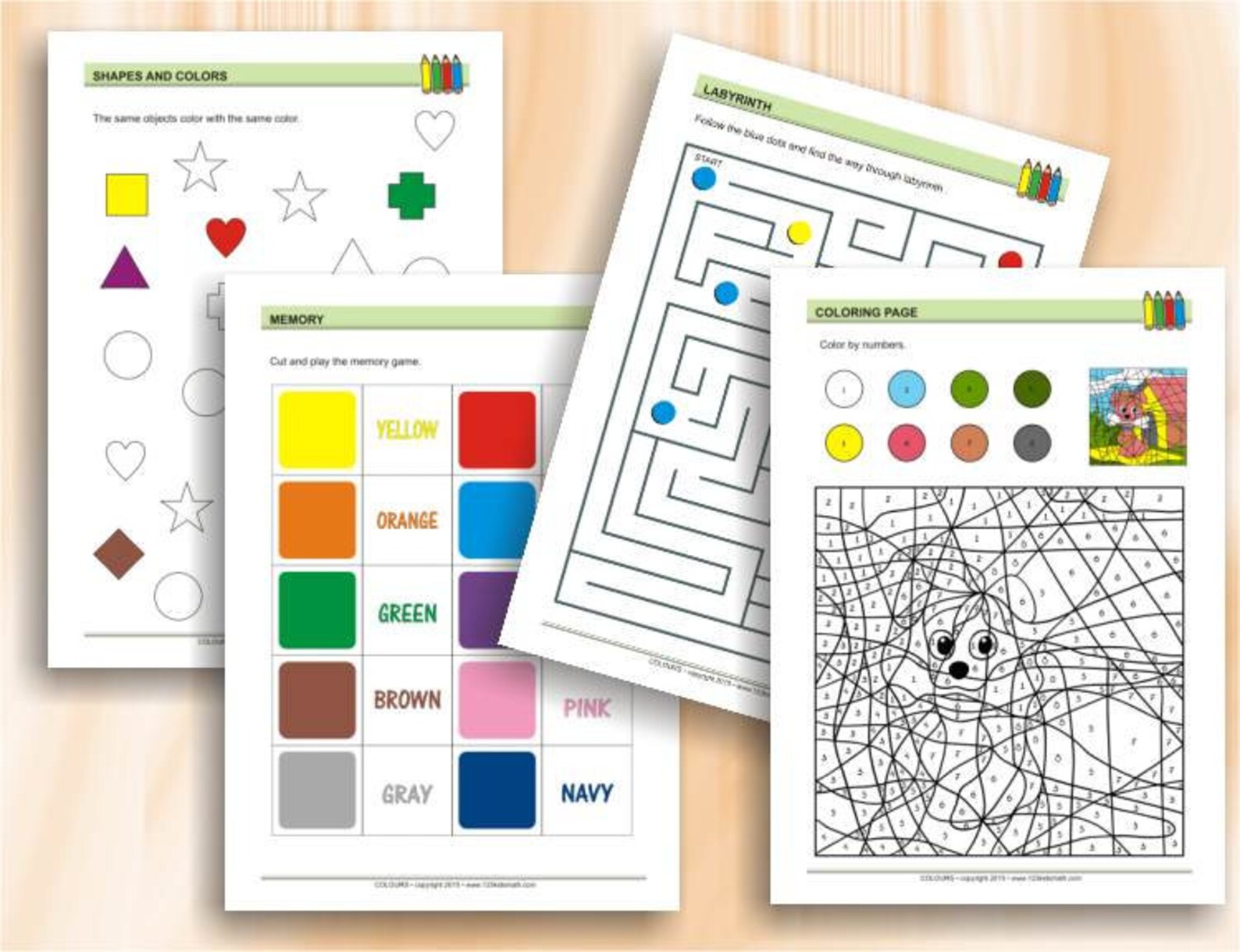 Colours - Learning Colours for Preschool Children - Download Digital ...