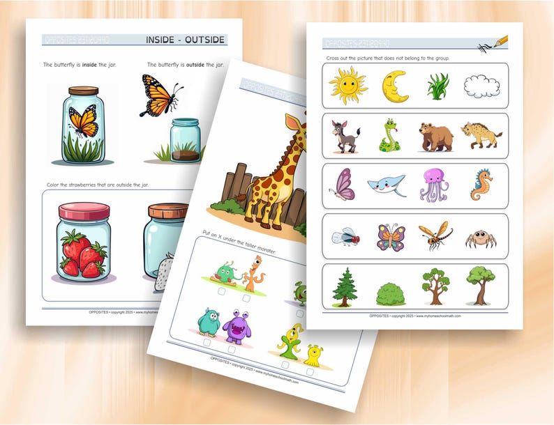 Opposites - Learning Opposites for Preschool & Kindergarten - 52 ...