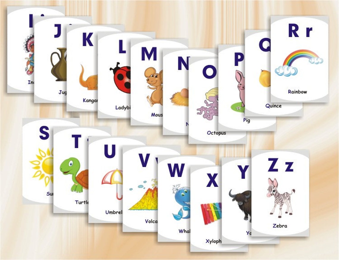 ABC Flashcards 123 Flashcards - Printable Alphabet & Number Flashcards ...
