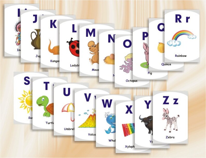 ABC Flashcards 123 Flashcards - Printable Alphabet & Number Flashcards ...