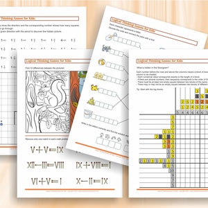 Logical Thinking Games for Kids - Brain Teasers for Children Ages 8 ...