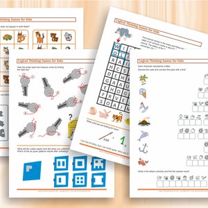 Logical Thinking Games for Kids - Brain Teasers for Children Ages 8 ...