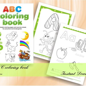 ABC Coloring Book - Alphabet Coloring Pages for Preschool and ...