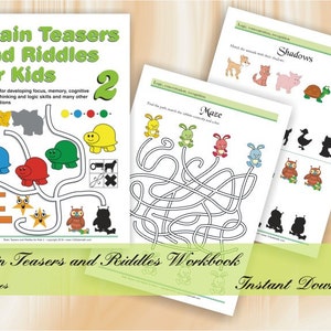 Brain Teasers and Riddles for Kids (age 5-8) | Printable Worksheets ...