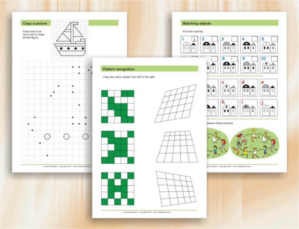 Visual Perception Activities Part 2 | 43 Printable Worksheets |download ...