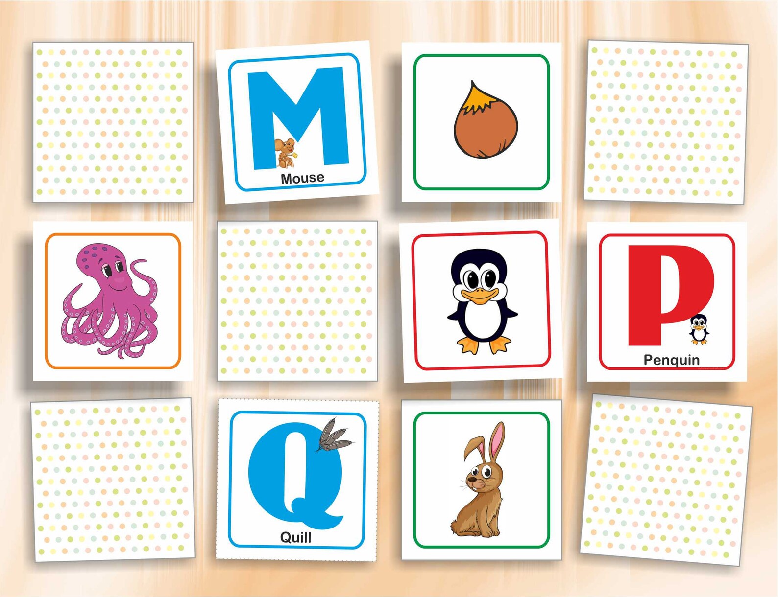 Alphabet Matching Cards | ABC Memory Game | Printable | Preschool ...