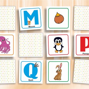 Alphabet Matching Cards | ABC Memory Game | Printable | Preschool ...