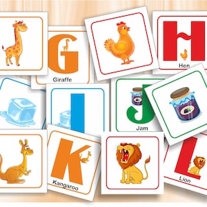 Alphabet Matching Cards | ABC Memory Game | Printable | Preschool ...