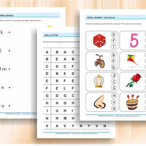 Pre-reading Activities (part 1) | Preschool & Kindergarten Worksheets ...