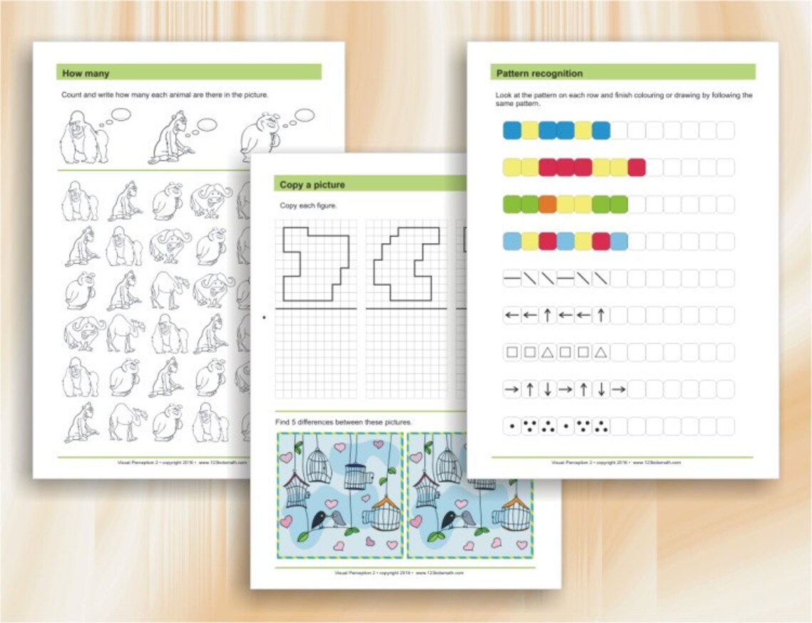 Visual Perception Activities Part 2 | 43 Printable Worksheets |download ...