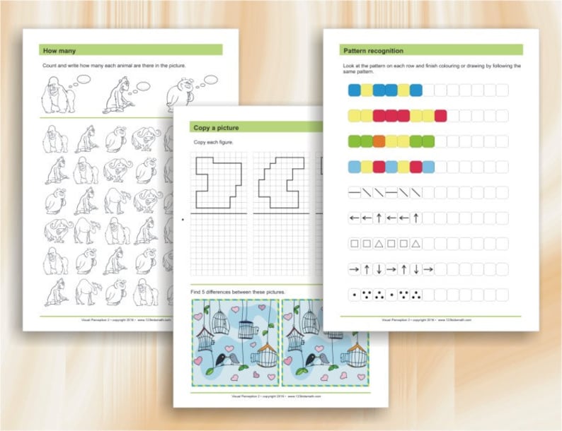Visual Perception Activities Part 2 | 43 Printable Worksheets |download ...