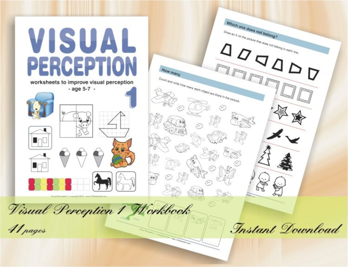 Visual Perception Activities | 40 Printable Worksheets |download ...