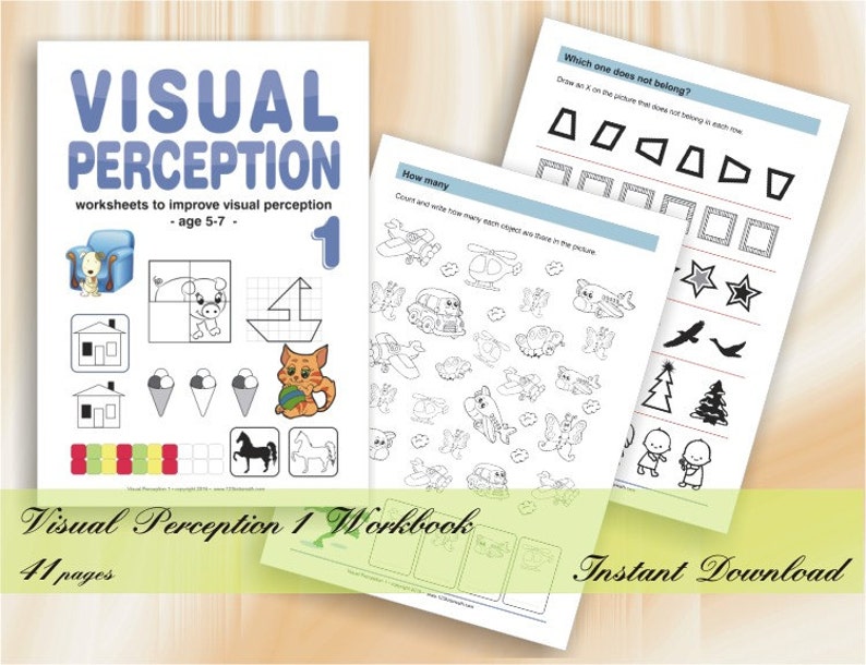 Visual Perception Activities | 40 Printable Worksheets |download ...