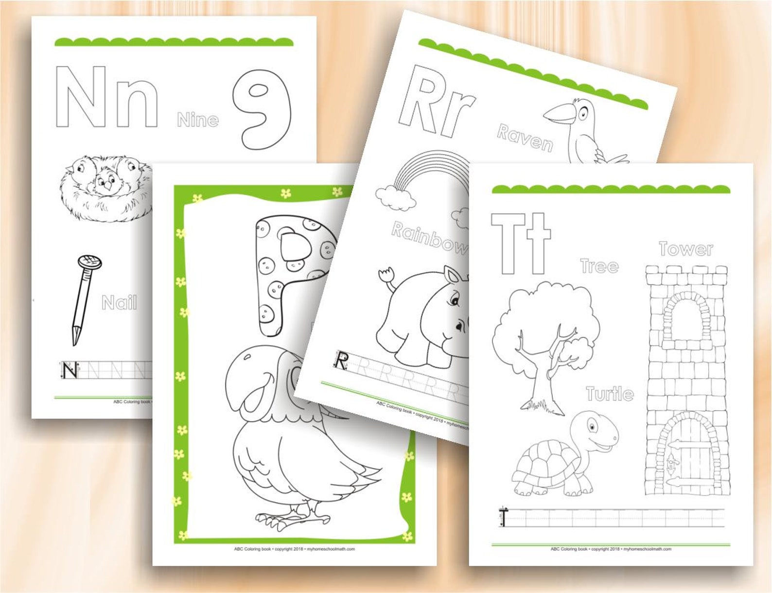 ABC Coloring Book - Alphabet Coloring Pages for Preschool and ...