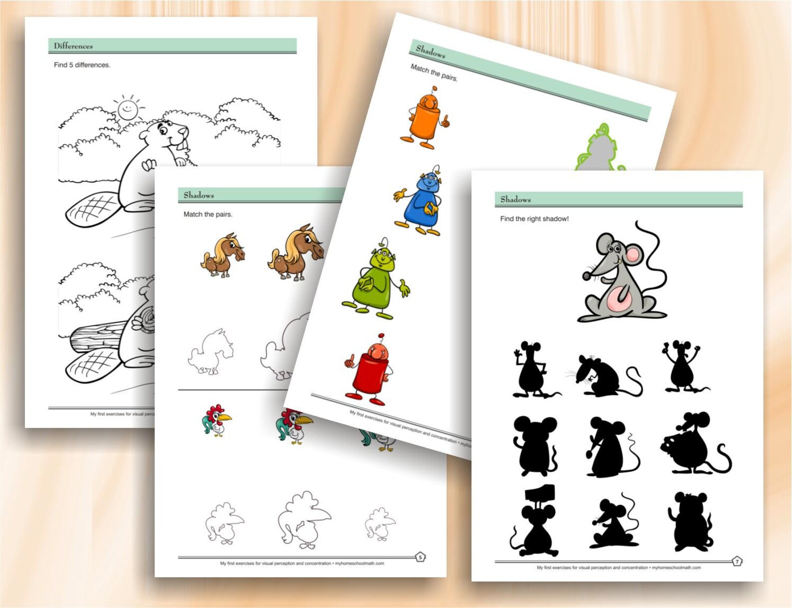 My First Exercises for Visual Perception and Concentration | 56 ...