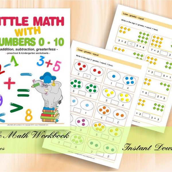 Preschool Workbook - Etsy
