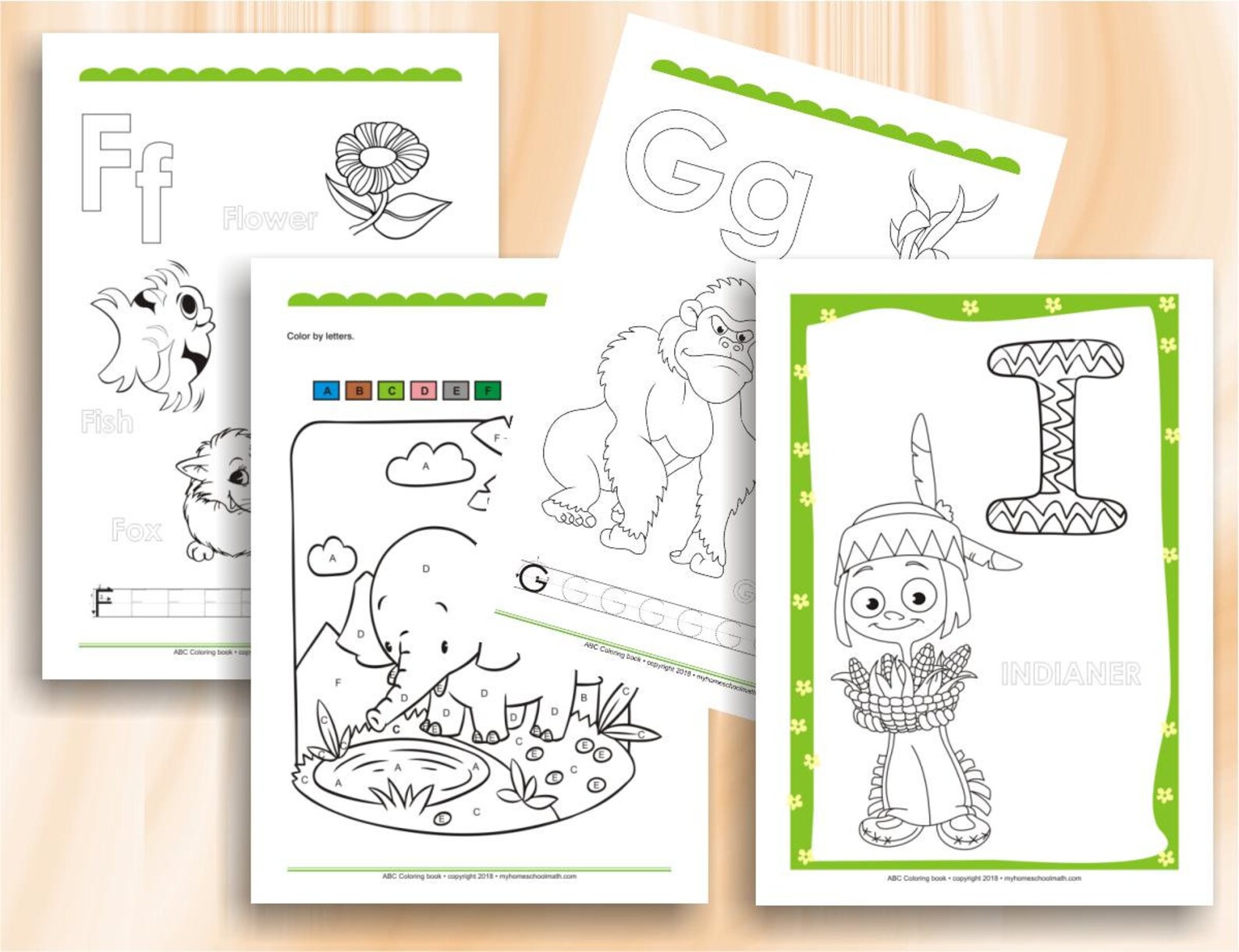 ABC Coloring Book - Alphabet Coloring Pages for Preschool and ...