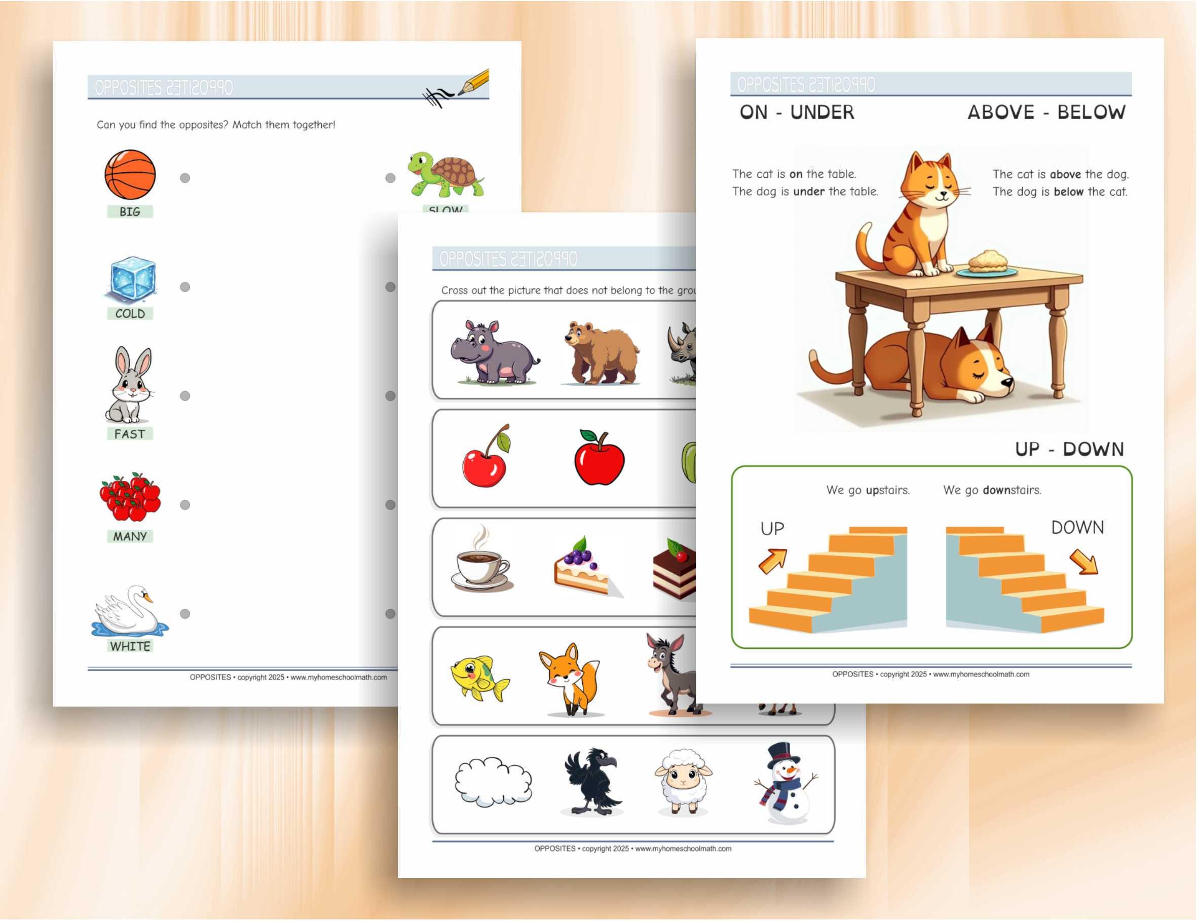 Opposites - Learning Opposites for Preschool & Kindergarten - 52 ...