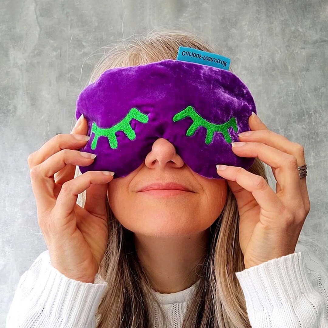 Purple Migraine Eyemask - Etsy UK