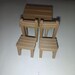 28mm WOOD Pla Table Chairs Set Terrain RPG Tavern Miniatures Minis DND ...