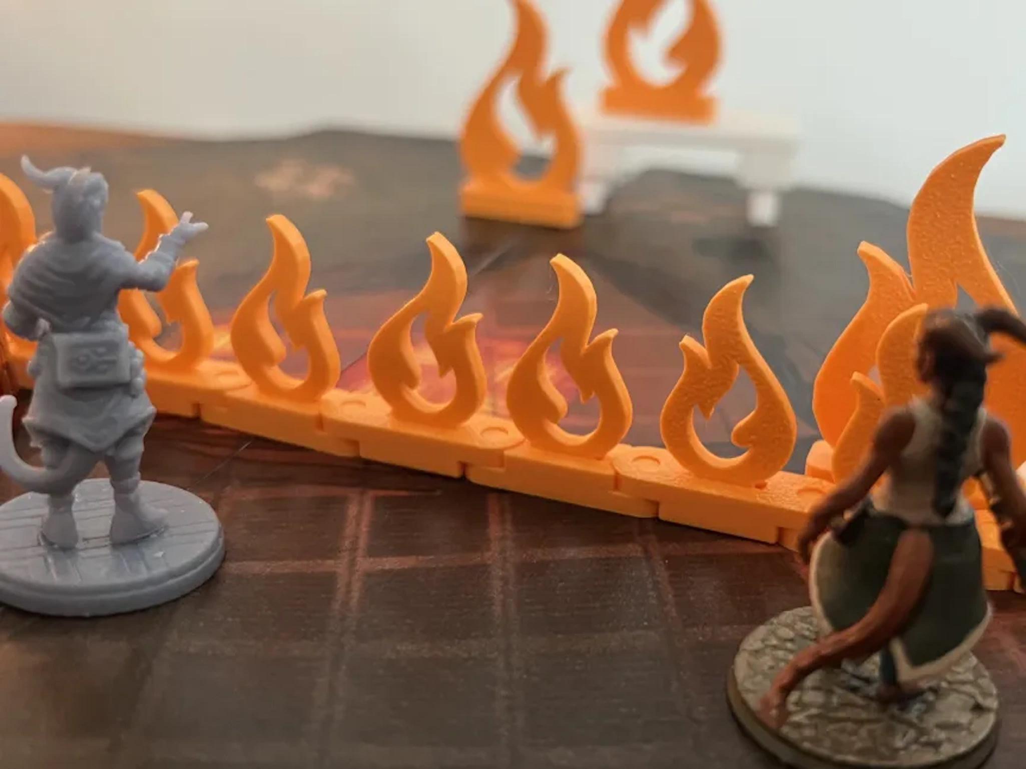 Pop up FIRE Wall Ring Ball for RPG Dnd Gaming Tabletop Miniature Spell ...