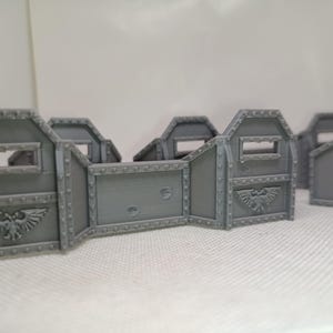 Set of 4x Aegis 40k Defense Line WARHAMMMER Tabletop RPG Terrain ...