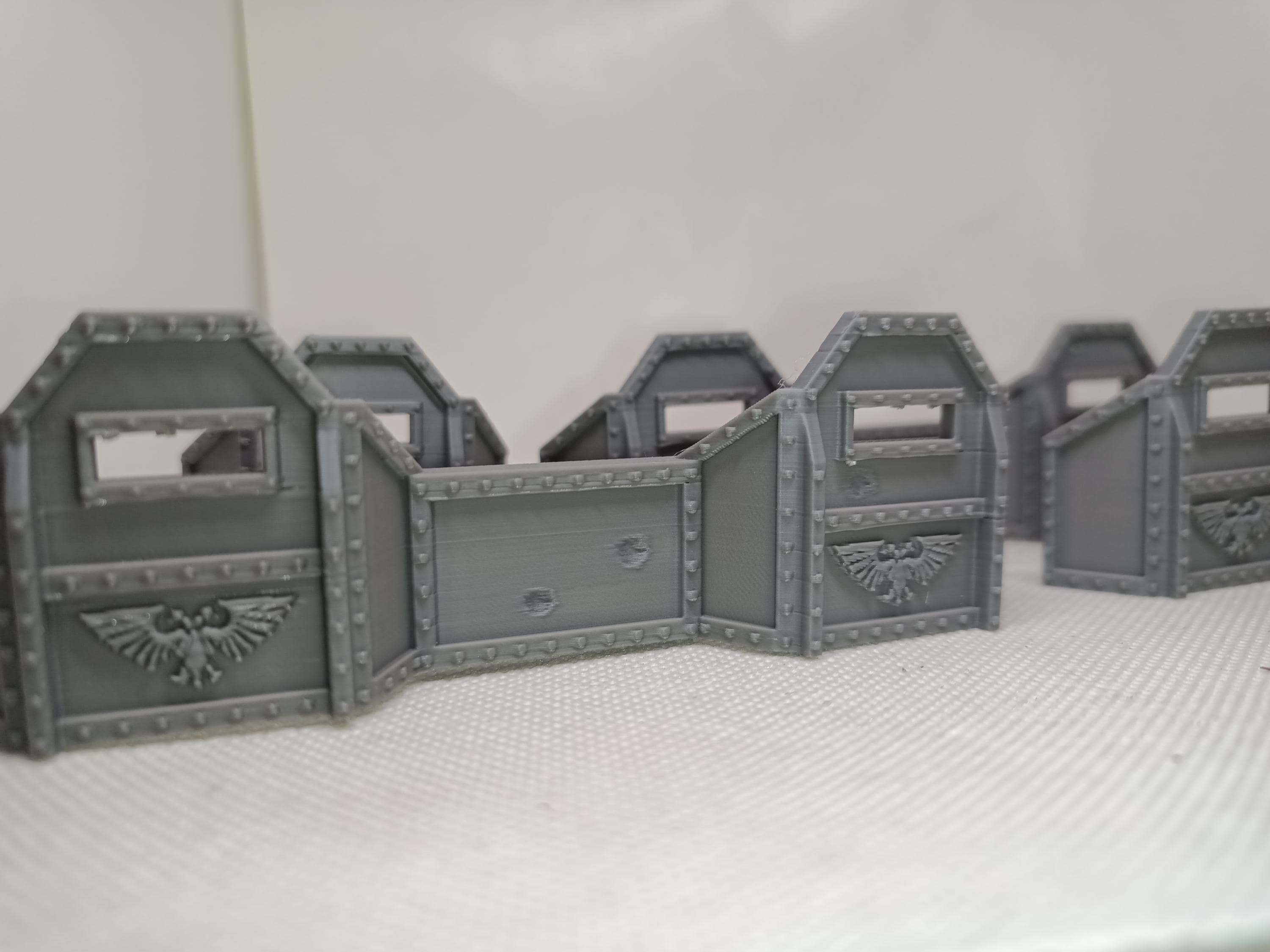 Set of 4x Aegis 40k Defense Line WARHAMMMER Tabletop RPG Terrain ...