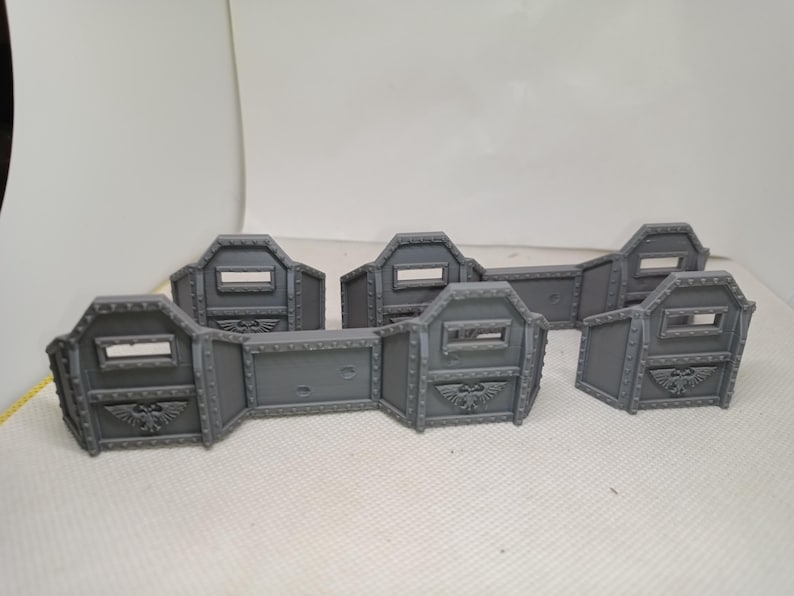 Set of 4x Aegis 40k Defense Line WARHAMMMER Tabletop RPG Terrain ...