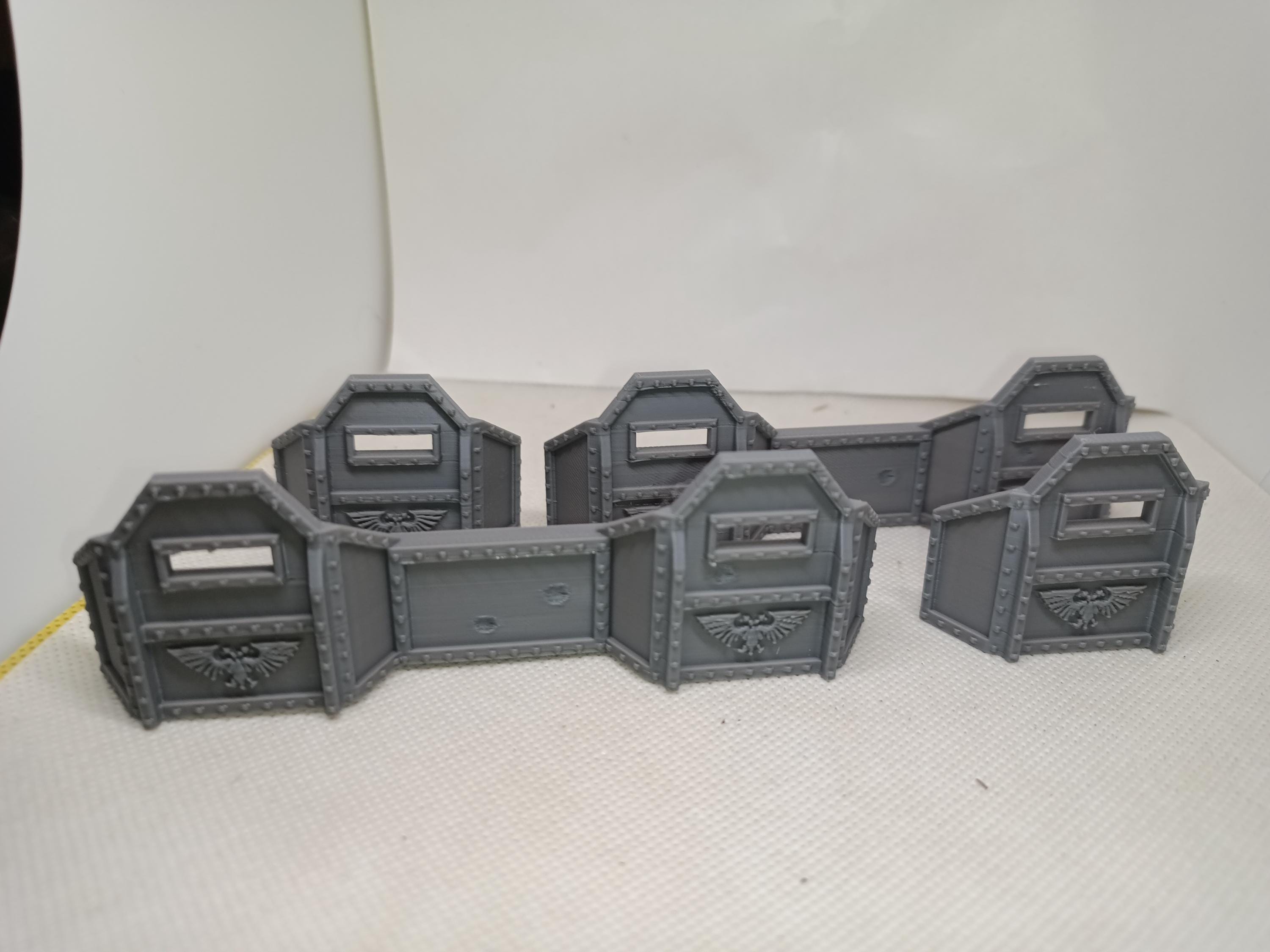Set of 4x Aegis 40k Defense Line WARHAMMMER Tabletop RPG Terrain ...