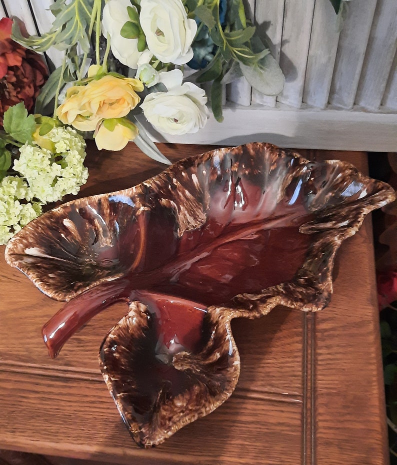 Vintage Hull Drip Pottery Dish - Etsy