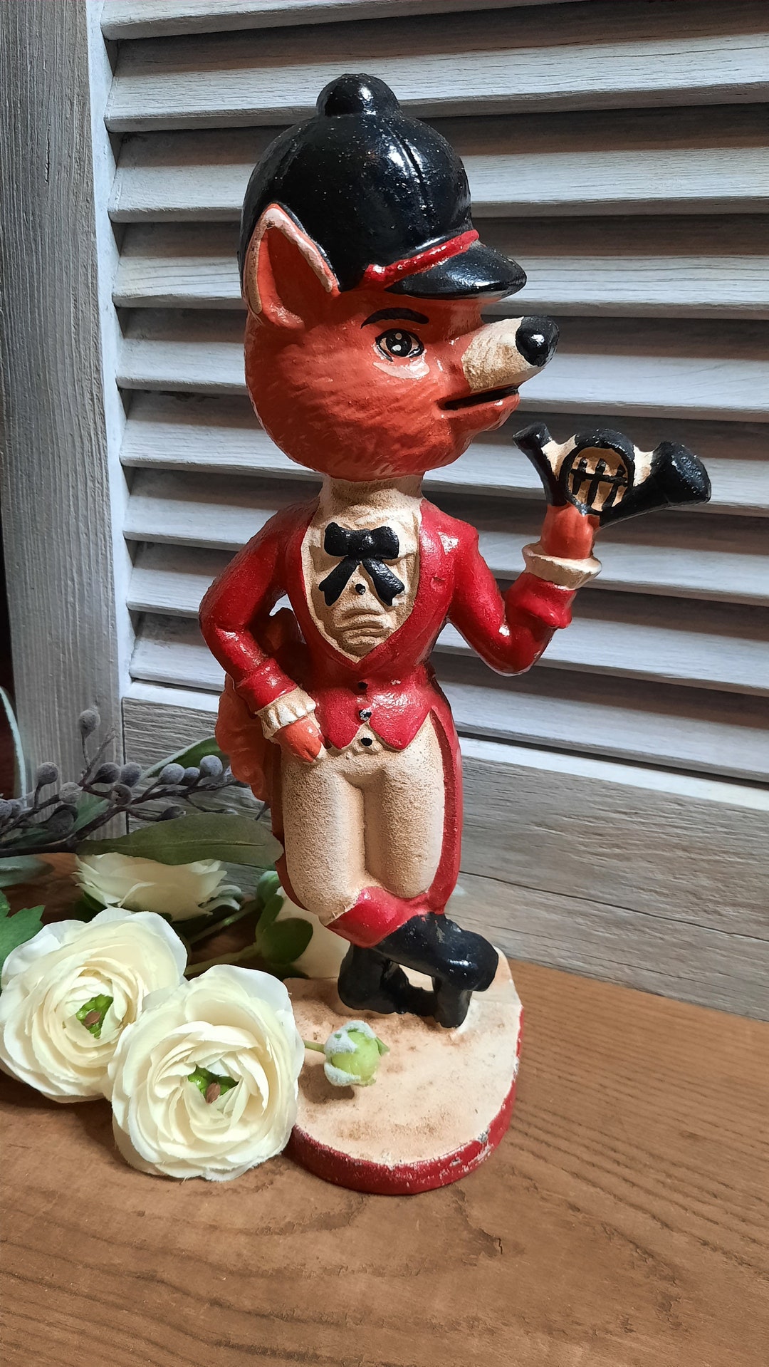 Kurt S Adler Cast Iron Fox Door Stop - Etsy