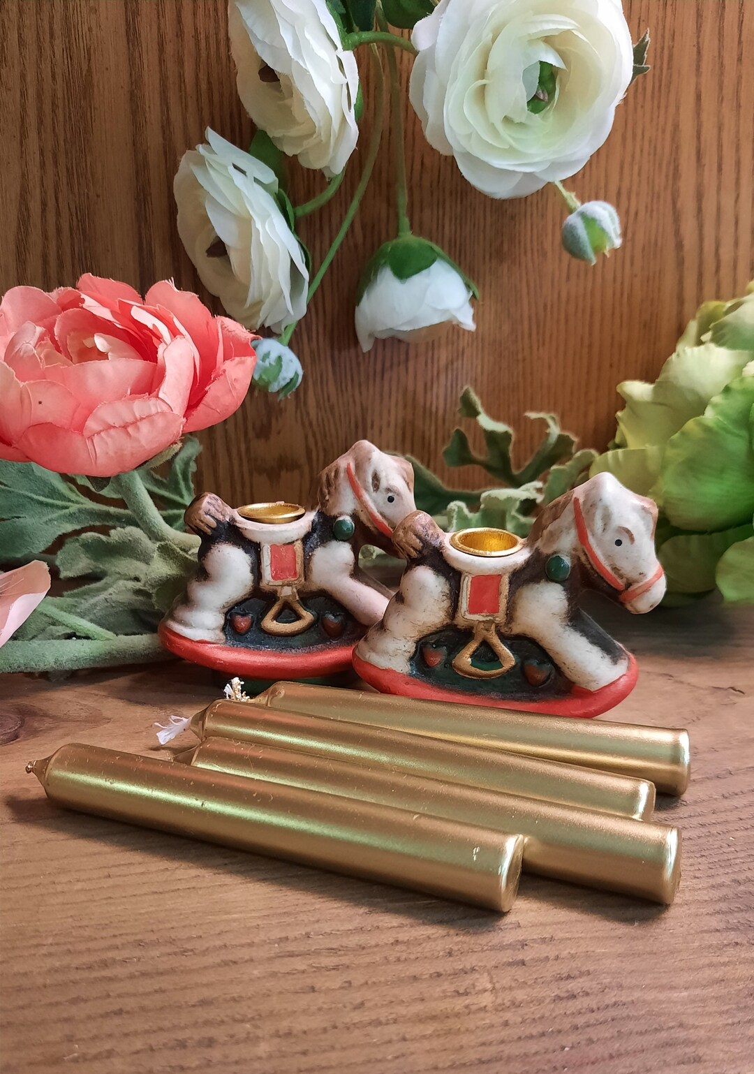 Vintage Miniature Rocking Horse Candle Holders - Etsy