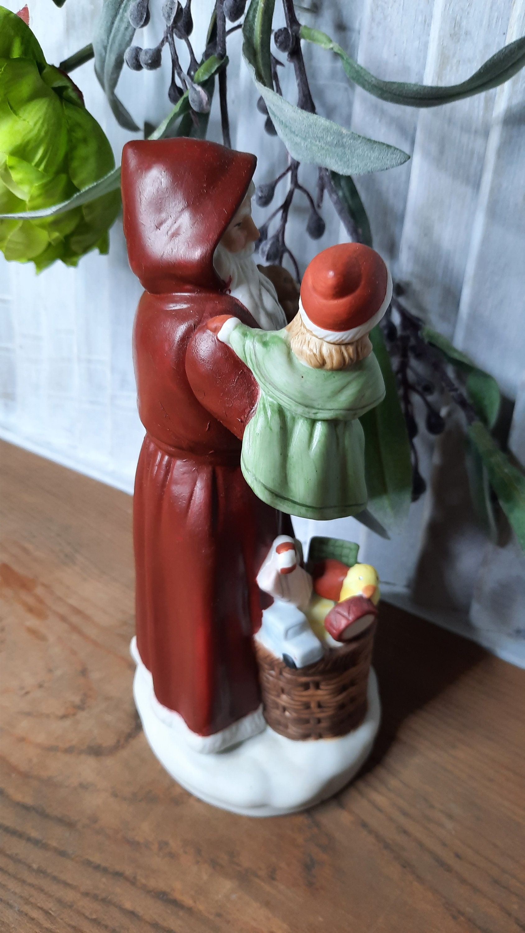 Porcelain Santa Figurine - Etsy