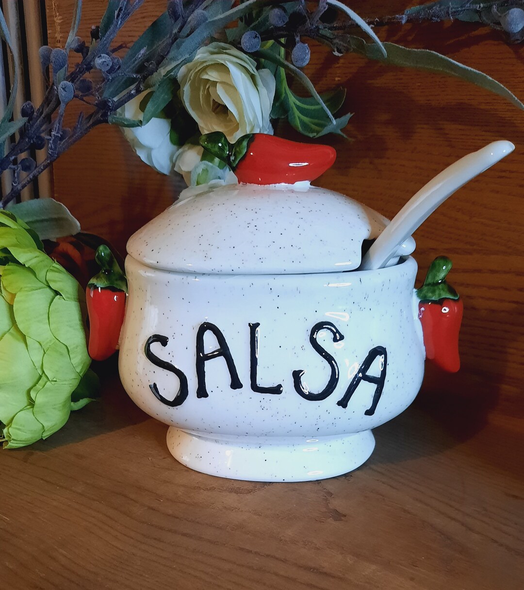 Ceramic Salsa Serving Dish - Etsy