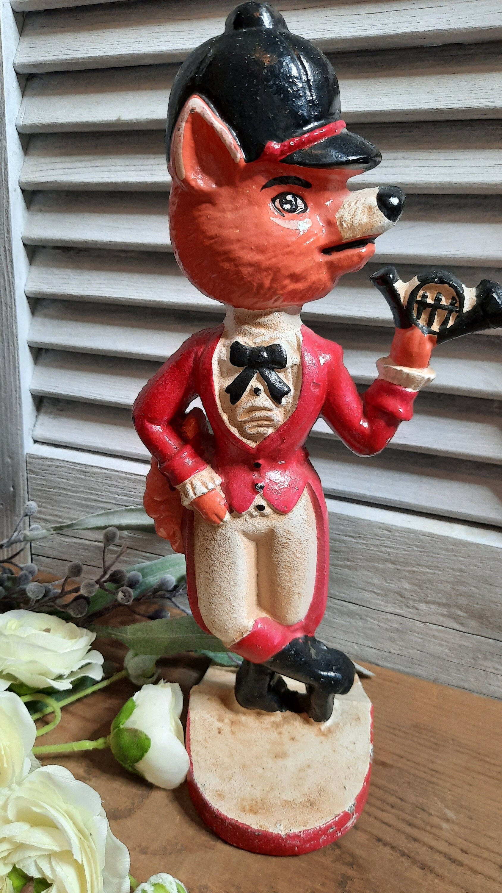 Kurt S Adler Cast Iron Fox Door Stop - Etsy