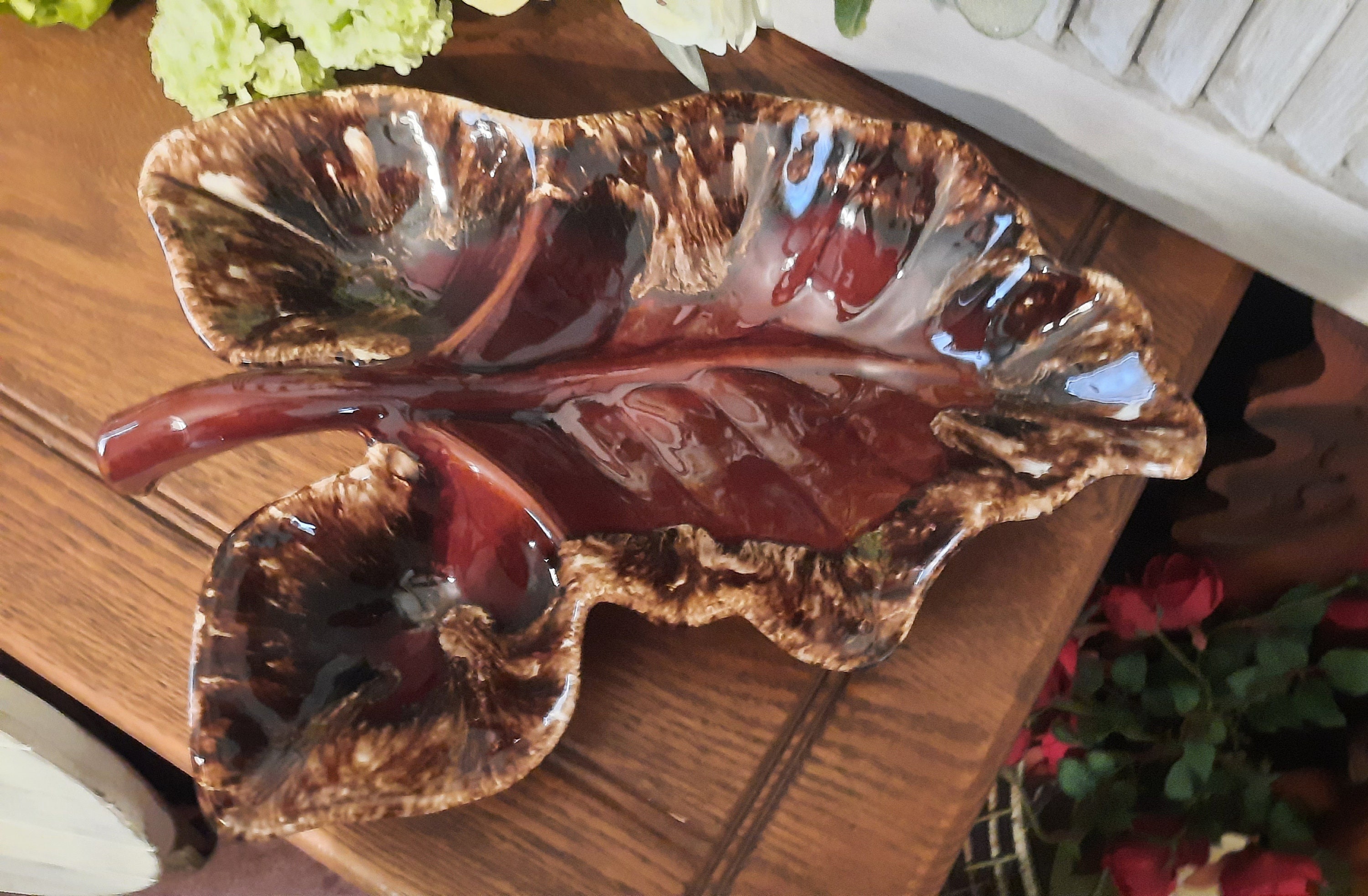 Vintage Hull Drip Pottery Dish - Etsy