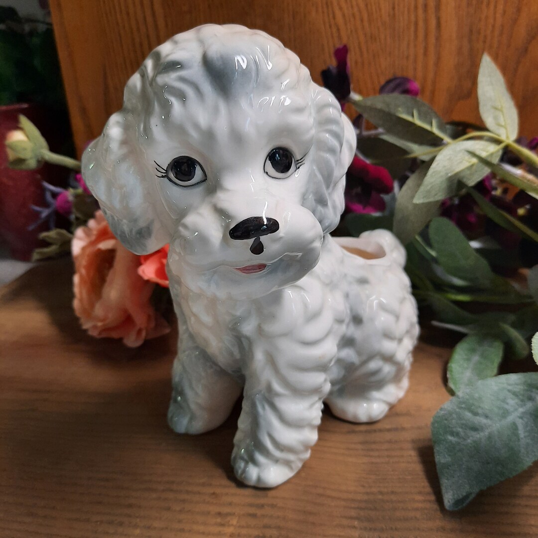 Vintage Poodle Planter - Etsy
