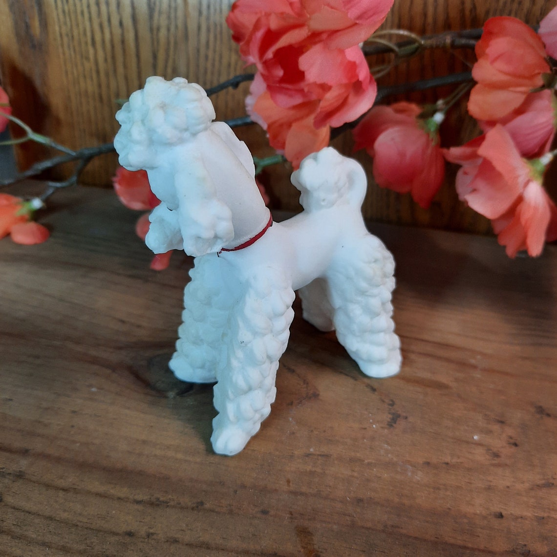 Vintage Chalkware Poodle Figurine, Miniature Dog Sculpture - Etsy