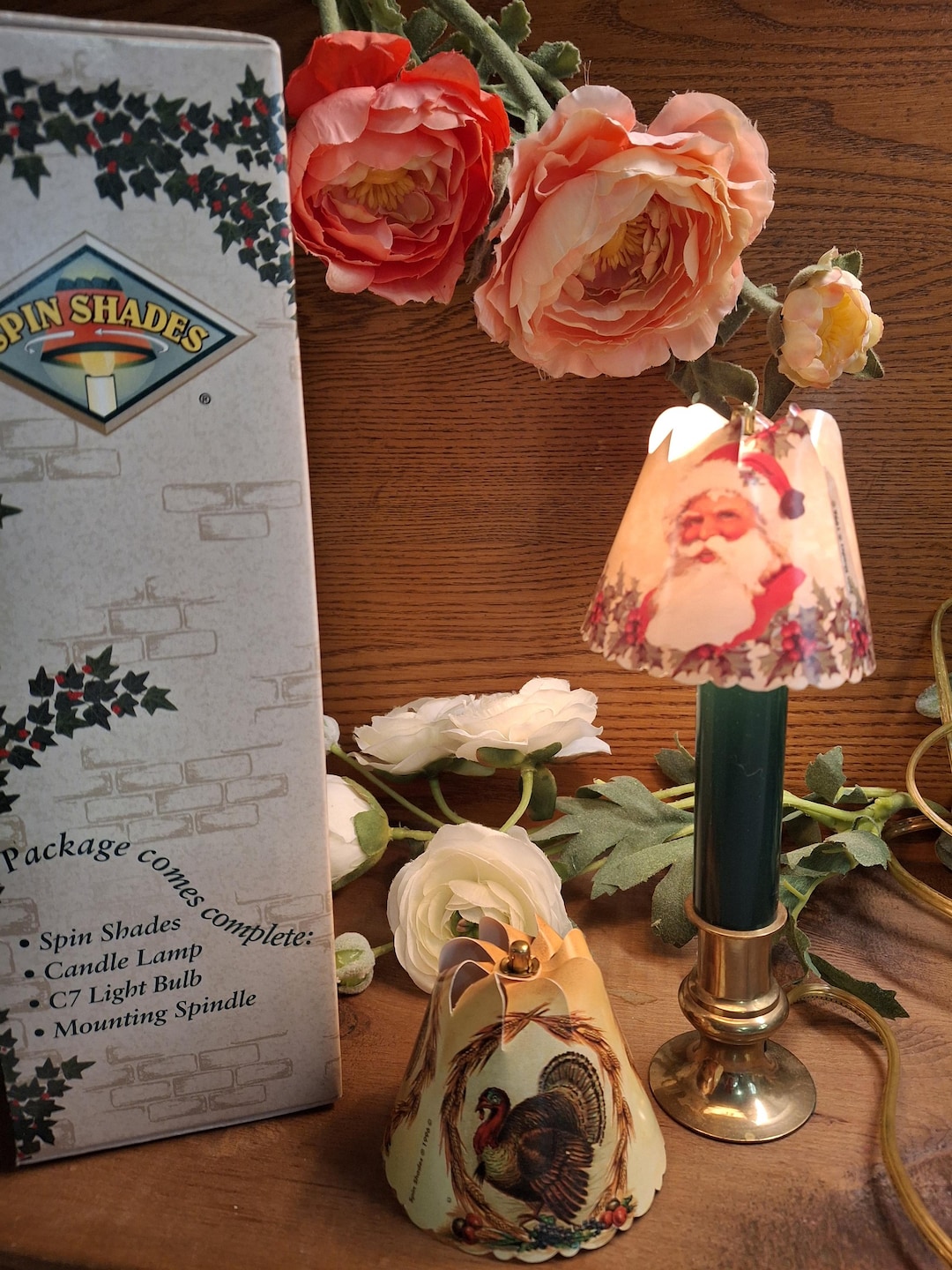 Vintage Spin Shade Lamp - Etsy