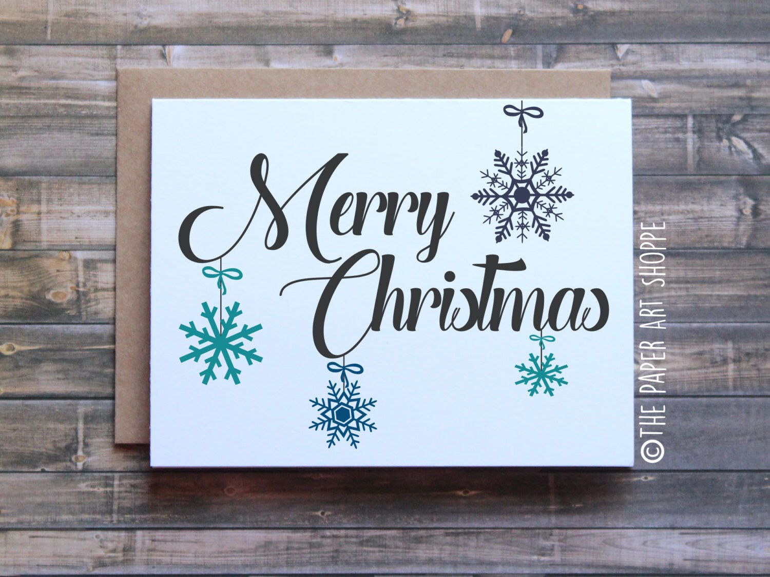 Merry Christmas Card, Happy Holidays Card, Xmas Card, Joyeux Noel Card ...
