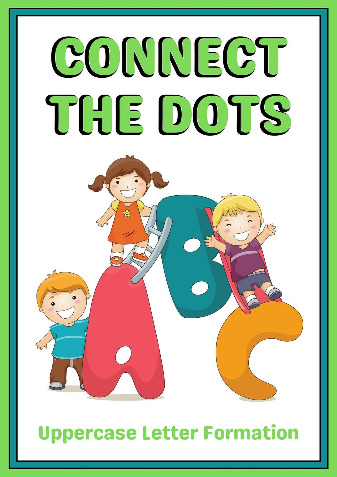 Connect the Dot Uppercase Letter Formation for Kids - Etsy