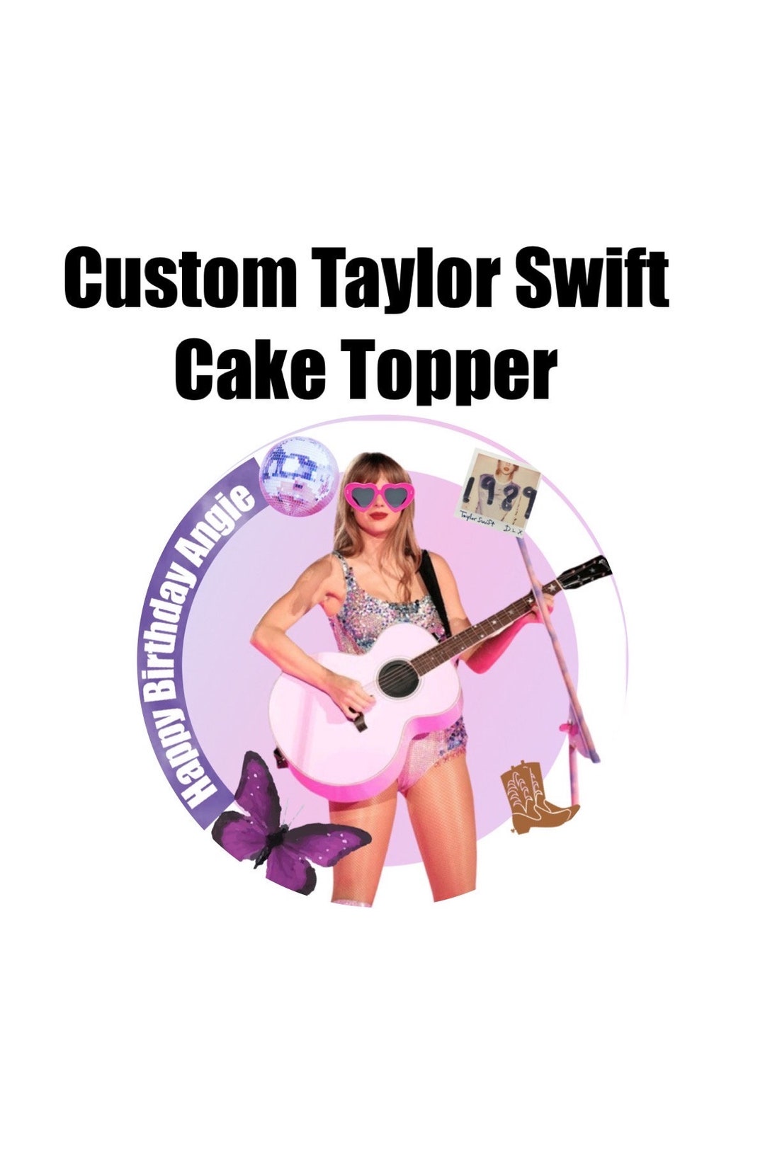 Taylor Swift Cake Topper , Edible Cake Topper Taylor Swift - Etsy