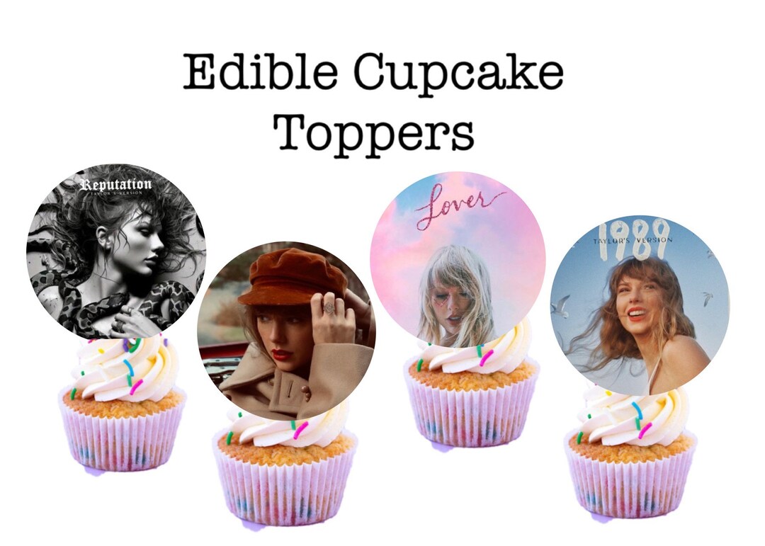 Taylor Swift Cupcake Toppers,edible Cupcake Toppers - Etsy