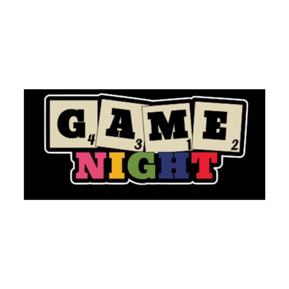 Game Night Scrapbook Title Premade Paper Piece | Etsy