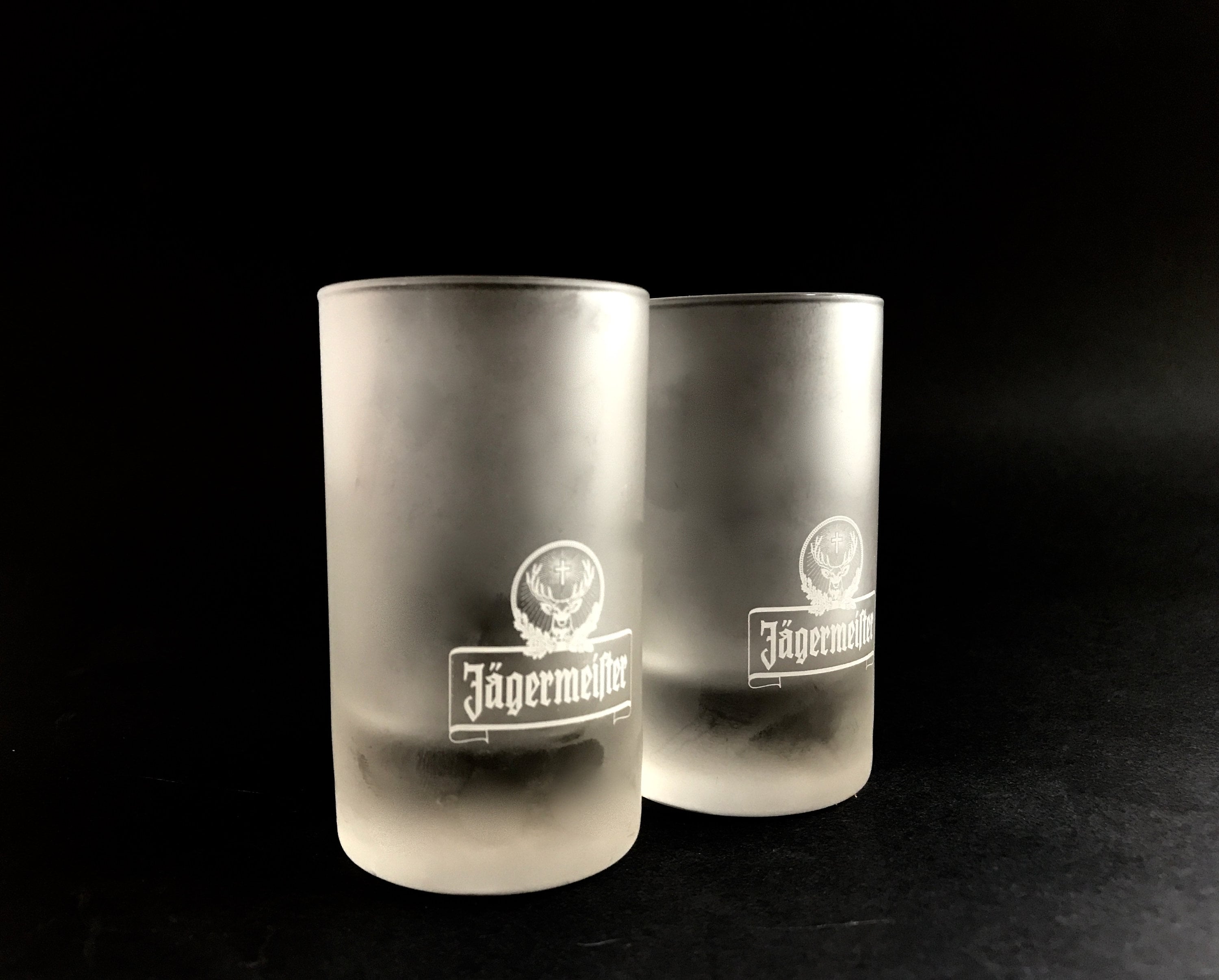 Vintage Jägermeister Shot Glasses jag Gift Idea frosted 4 - Etsy