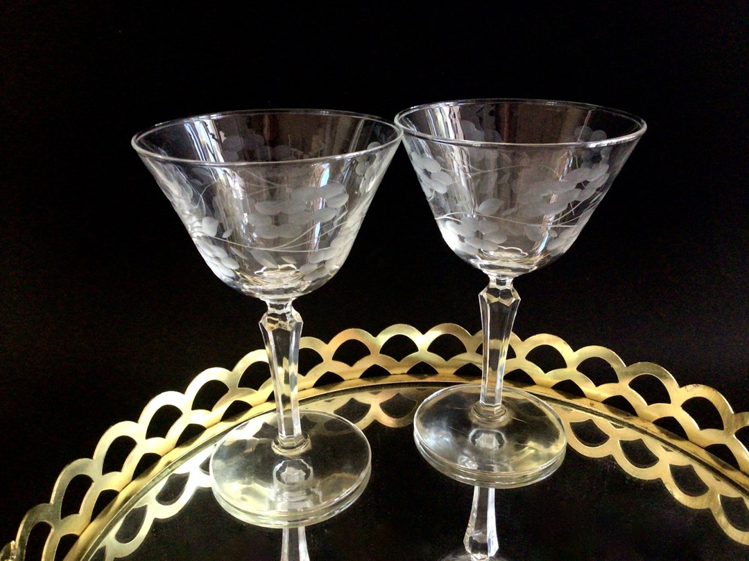 Vintage Coupe Cocktail Glasses Champagne Coupe Glasses - Etsy